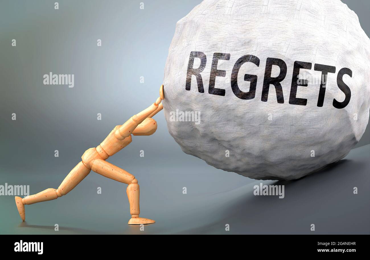 Regrets and painful human condition hi-res stock photography and images ...