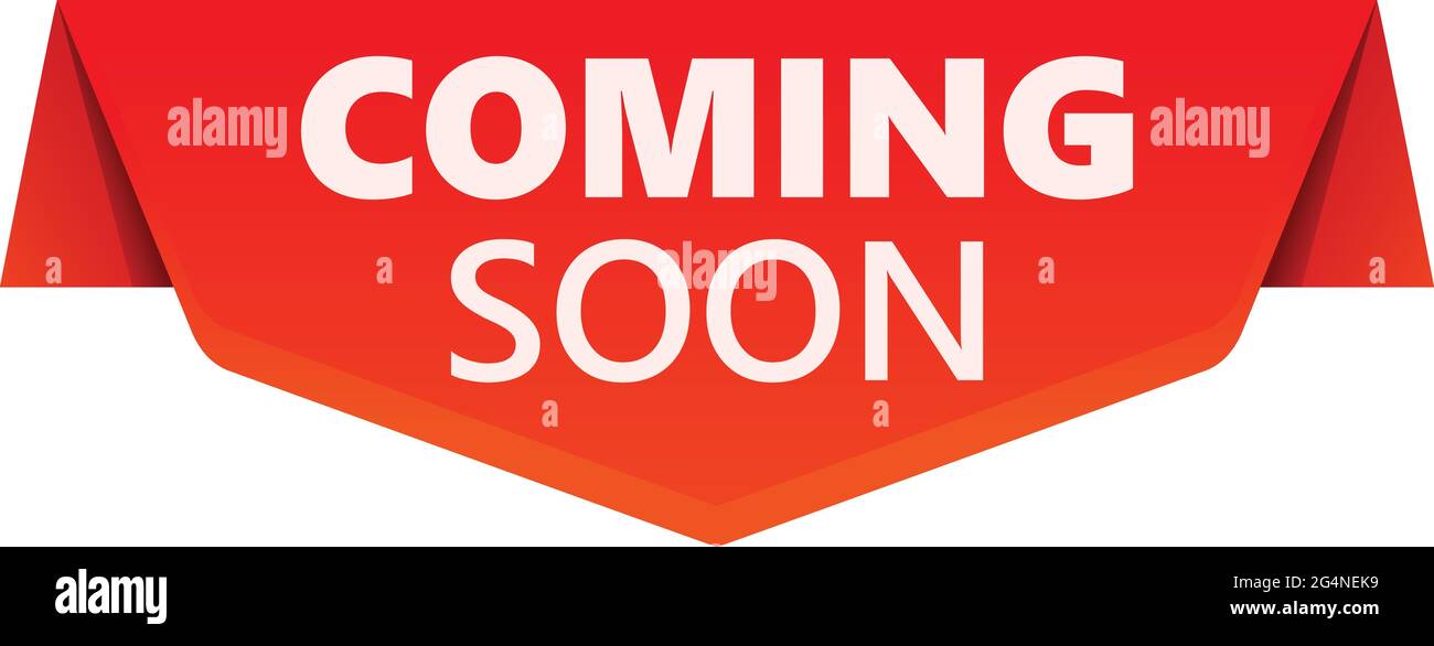 Coming soon alert icon. Cartoon of Coming soon alert vector icon for ...
