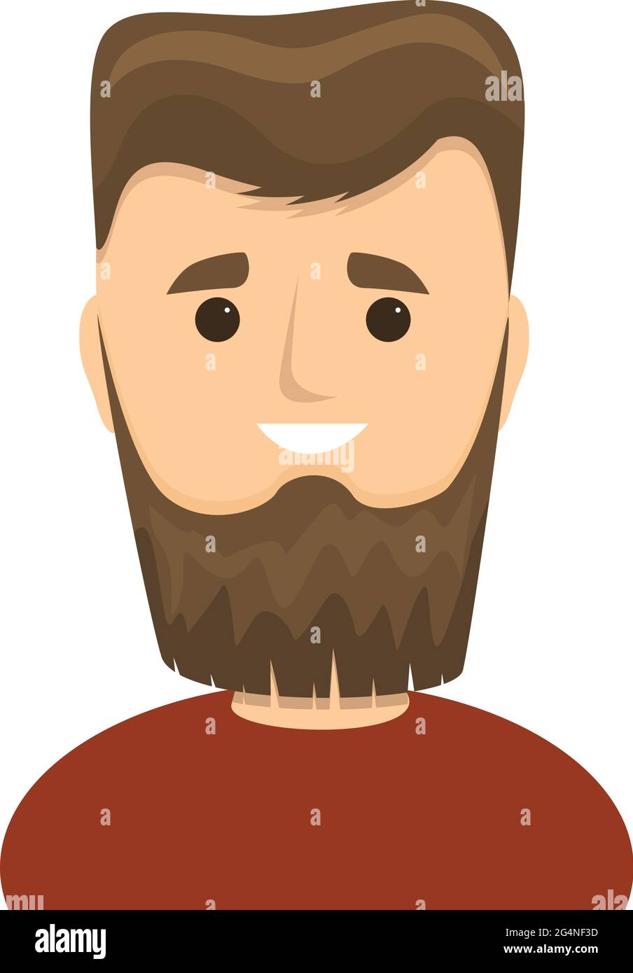 Funny Moustache Cartoon