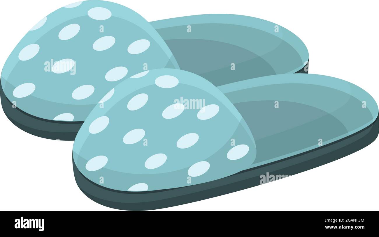Patterned slippers icon. Cartoon of Patterned slippers vector icon for ...