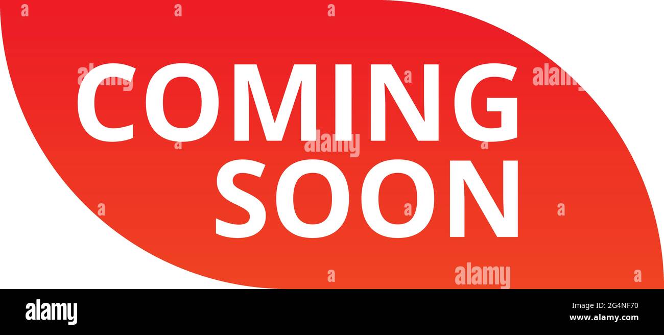 Coming soon bright label icon. Cartoon of Coming soon bright label ...