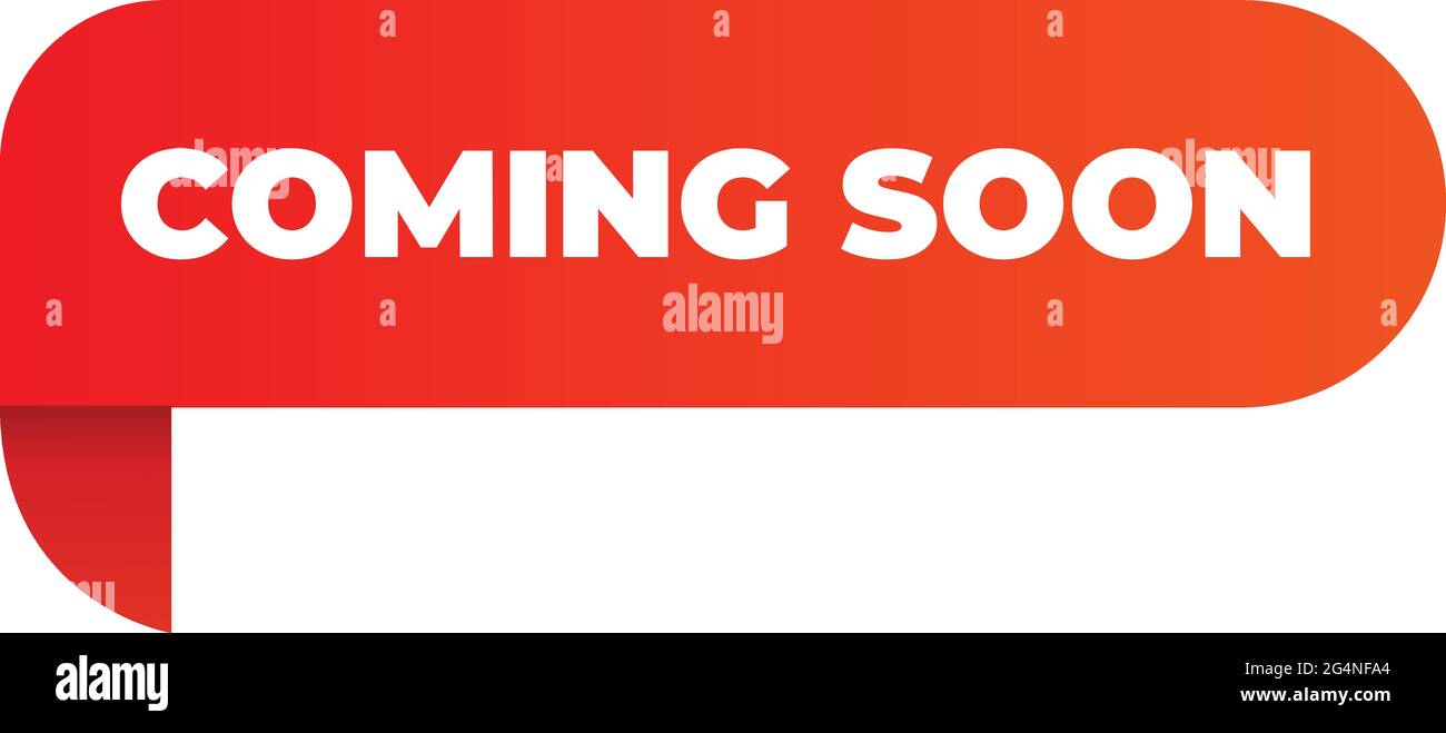 Coming soon banner icon. Cartoon of Coming soon banner vector icon for ...