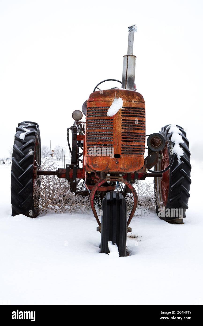 Tractor Plowing Snow High Resolution Stock Photography and Images - Alamy