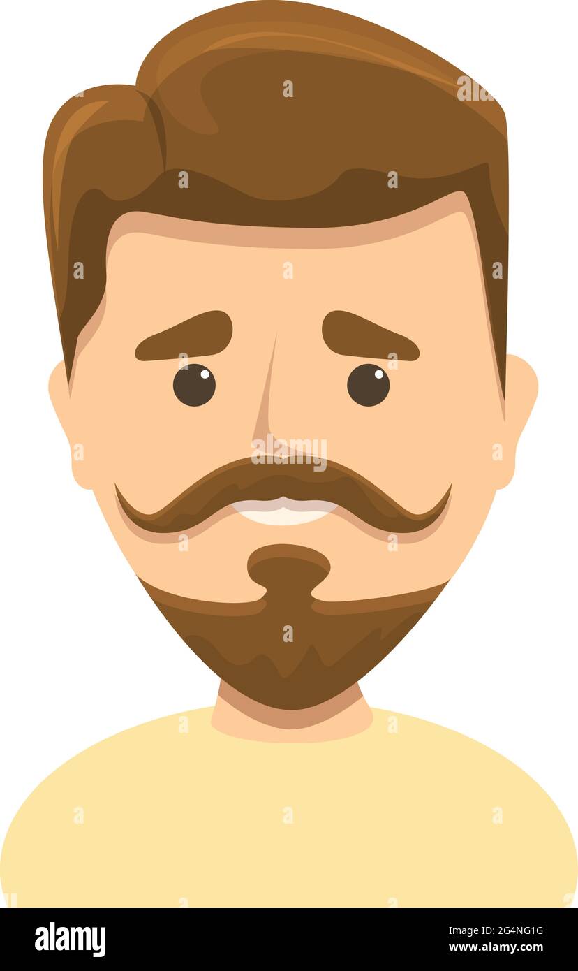 Trending beard icon. Cartoon of Trending beard vector icon for web ...