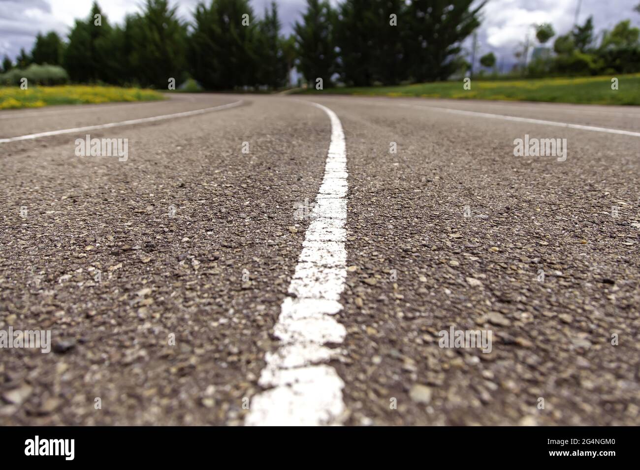 Symbols and lines on running track, sport and competition, texture ...