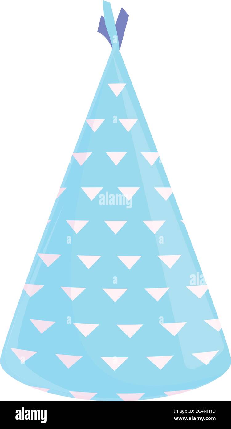 Party hat azure icon. Cartoon of Party hat azure vector icon for web ...