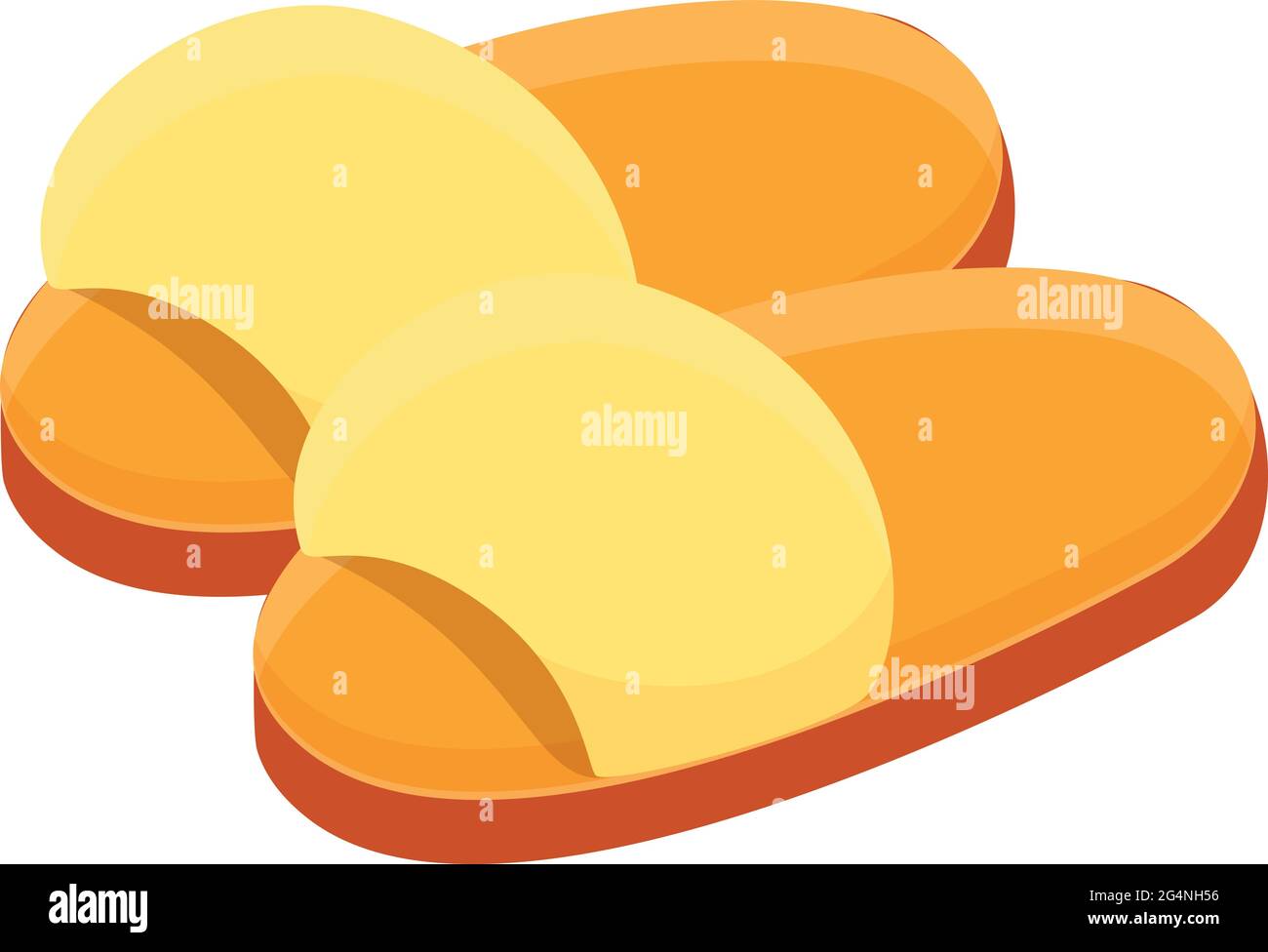 Fluffy slippers icon. Cartoon of Fluffy slippers vector icon for web ...