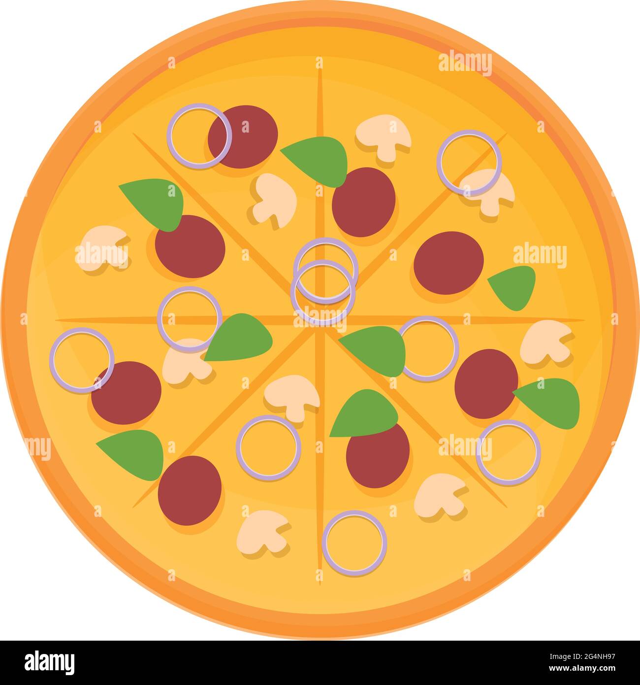Pizza icon. Cartoon of Pizza vector icon for web design isolated on ...