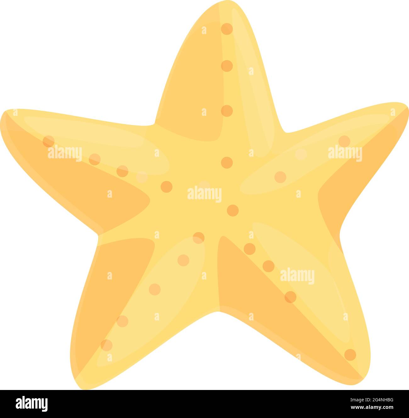 Starfish icon. Cartoon of Starfish vector icon for web design isolated ...