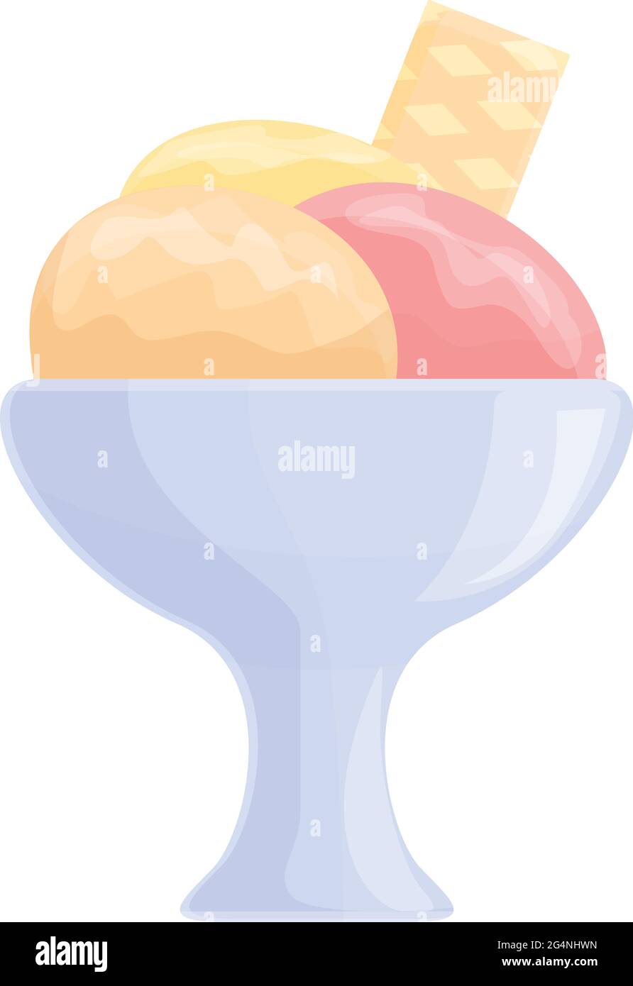 Ice cream balls icon. Cartoon of Ice cream balls vector icon for web ...