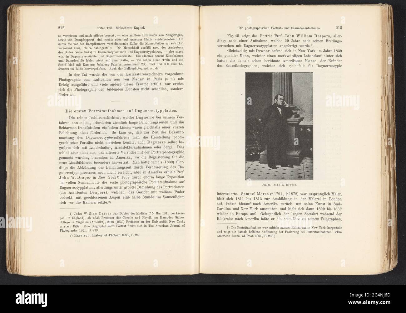 Portret van John William Draper; John W. Draper Stock Photo - Alamy