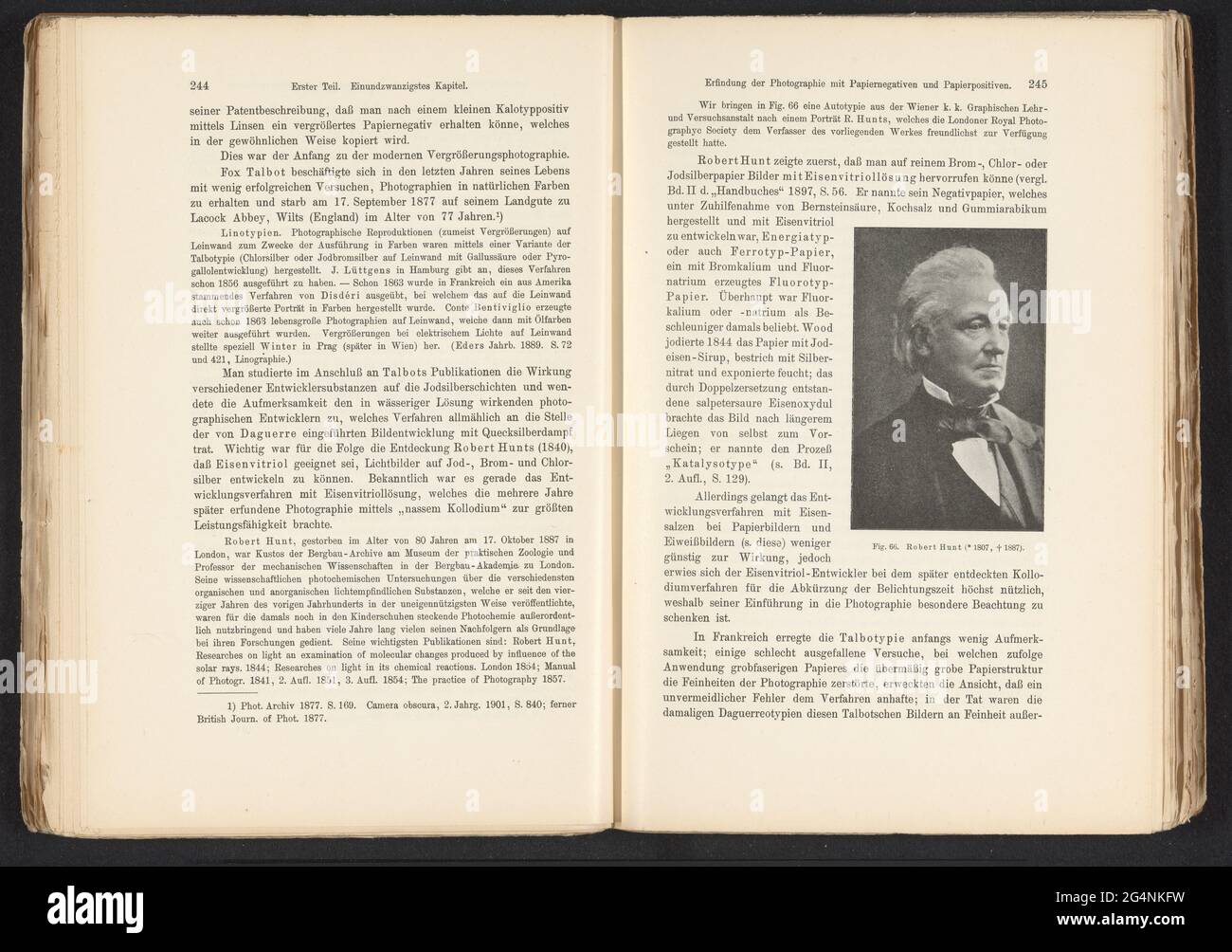 Portrait of Robert Hunt; Robert Hunt (* 1807, + 1867 Stock Photo - Alamy