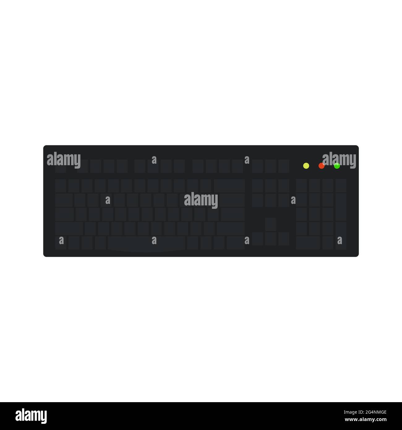 Computer keyboard technology vector illustration equipment with key and ...