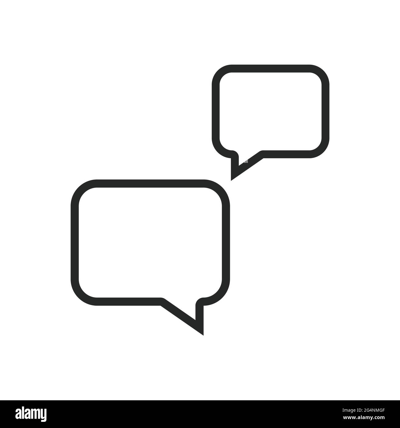 Bubble speech cloud vector communication icon comic message. Cartoon ...