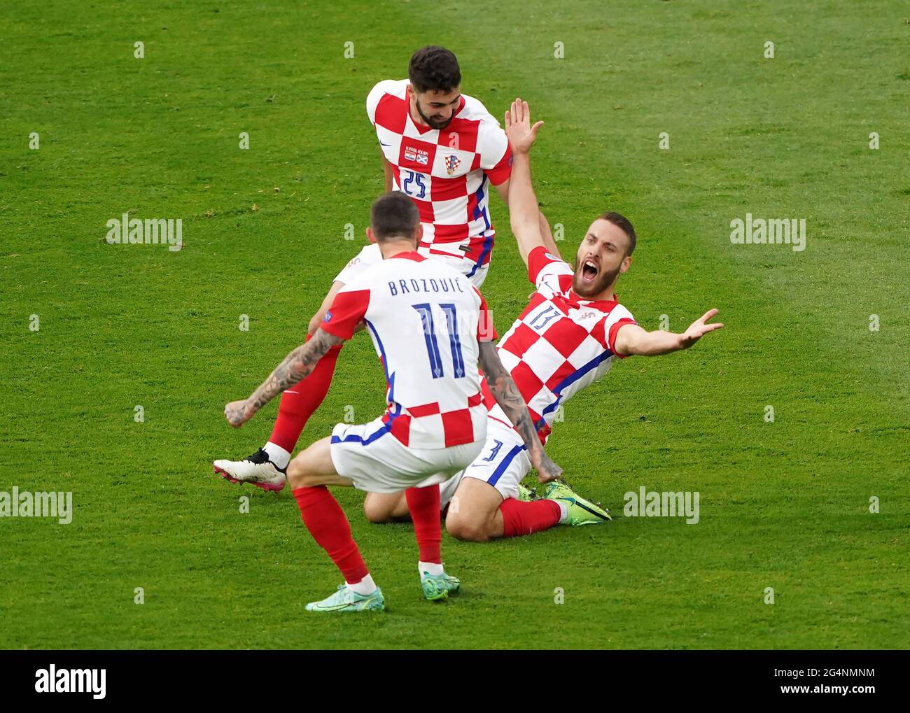 Nikola vlasic goal celebration hi-res stock photography and images - Alamy