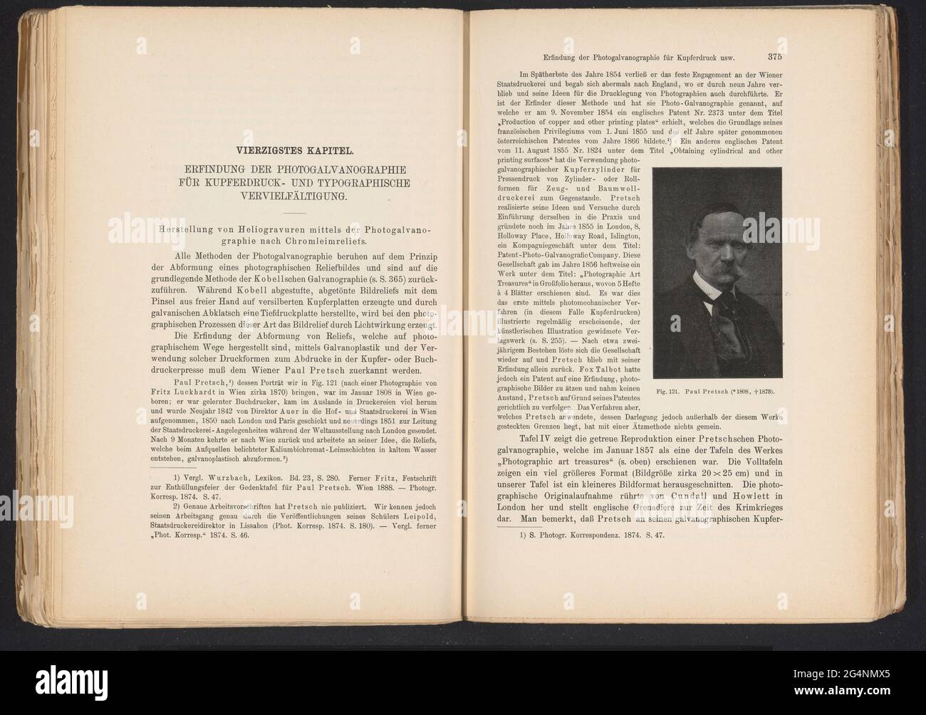 Portrait of Paul Pretsch; Paul Pretsch (* 1808, + 1878 Stock Photo - Alamy