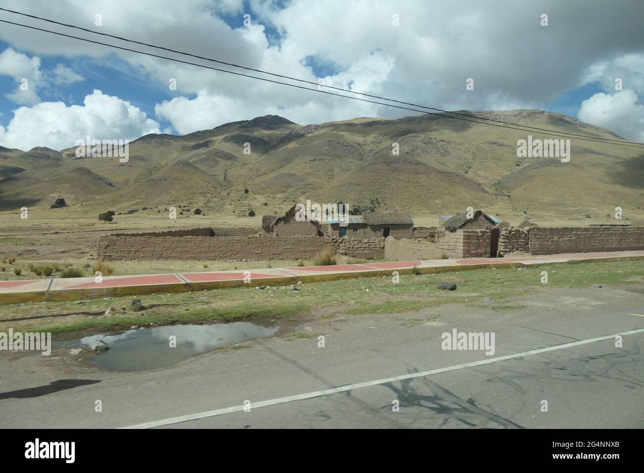Farm with walls in Peru Stock Photo - Alamy