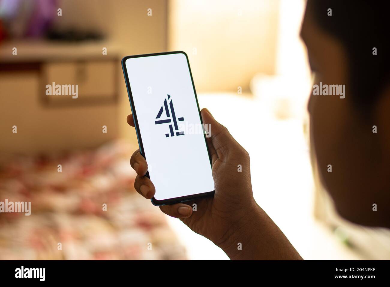 Channel 4 logo television screen hi-res stock photography and images ...