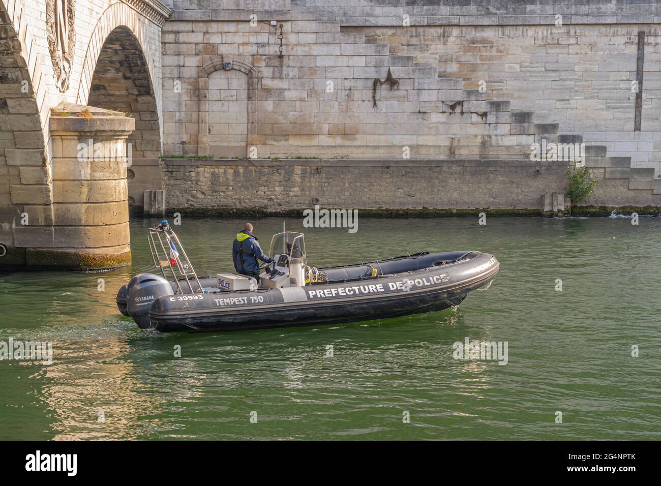 Paris, France - 05 02 2021: Paris firefighters carrying out a training ...