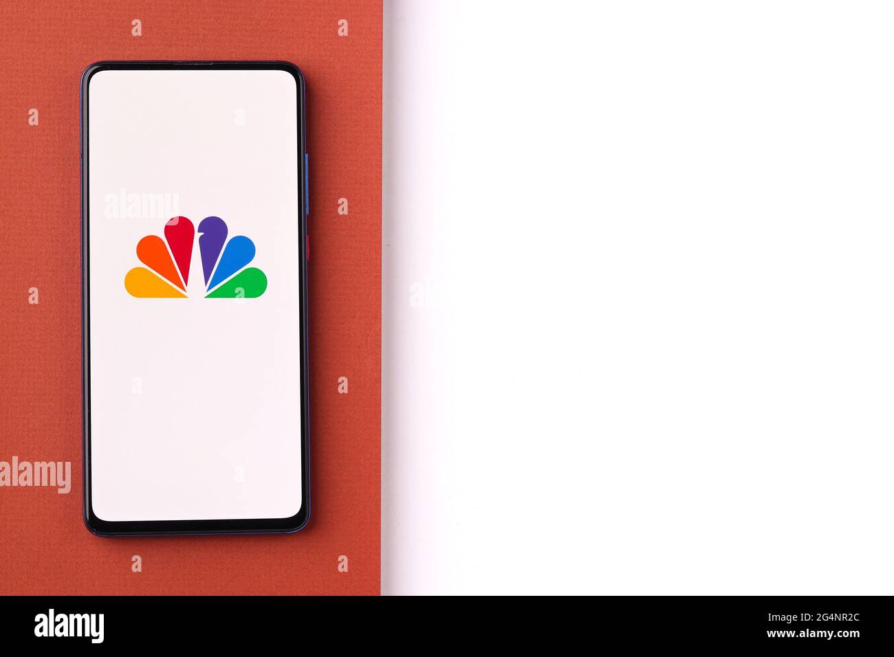 cnbc tv logo on phone screen stock image Stock Photo - Alamy