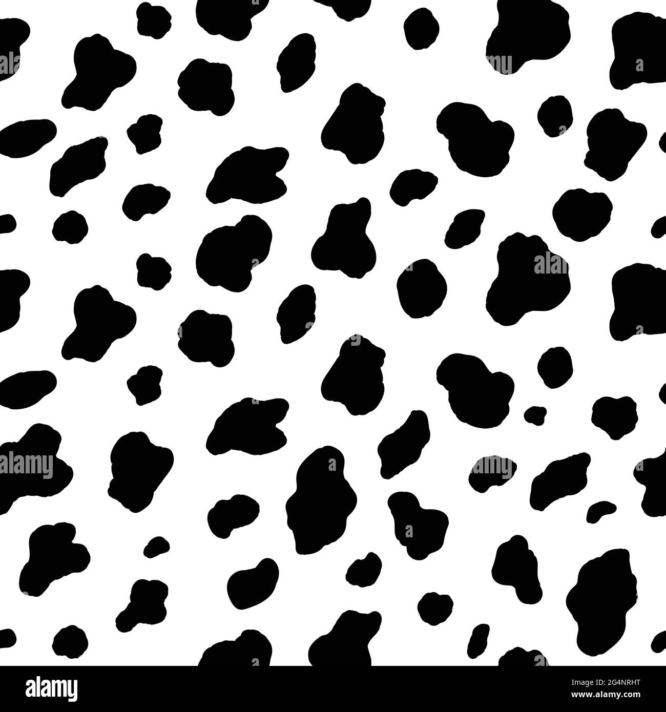 Abstract modern dalmatian fur seamless pattern. Animals trendy ...