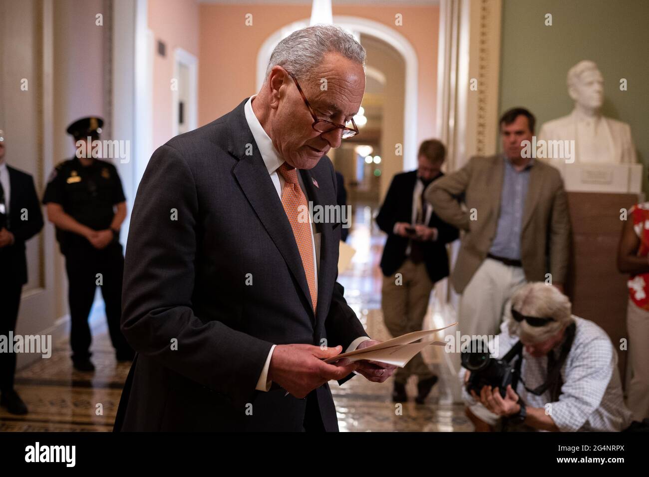 Washington, USA. 22nd June, 2021. Senator Chuck Schumer (D-NY), the ...