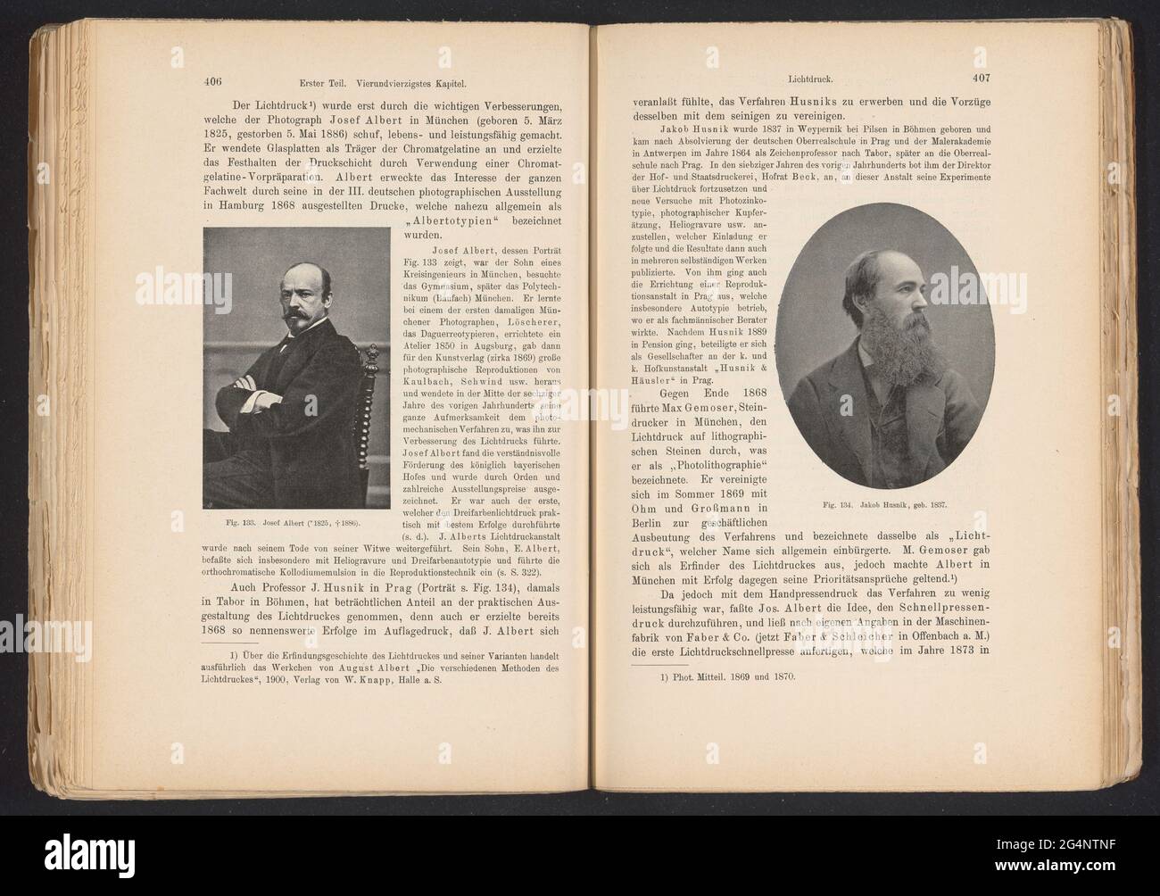 Portrait of Joseph Albert; Josef Albert (* 1825, + 1886 Stock Photo - Alamy