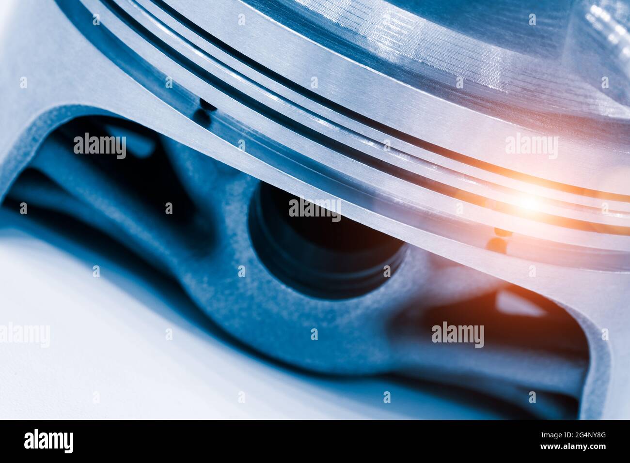 Modern piston close-up made using 3D printing technology Stock Photo ...