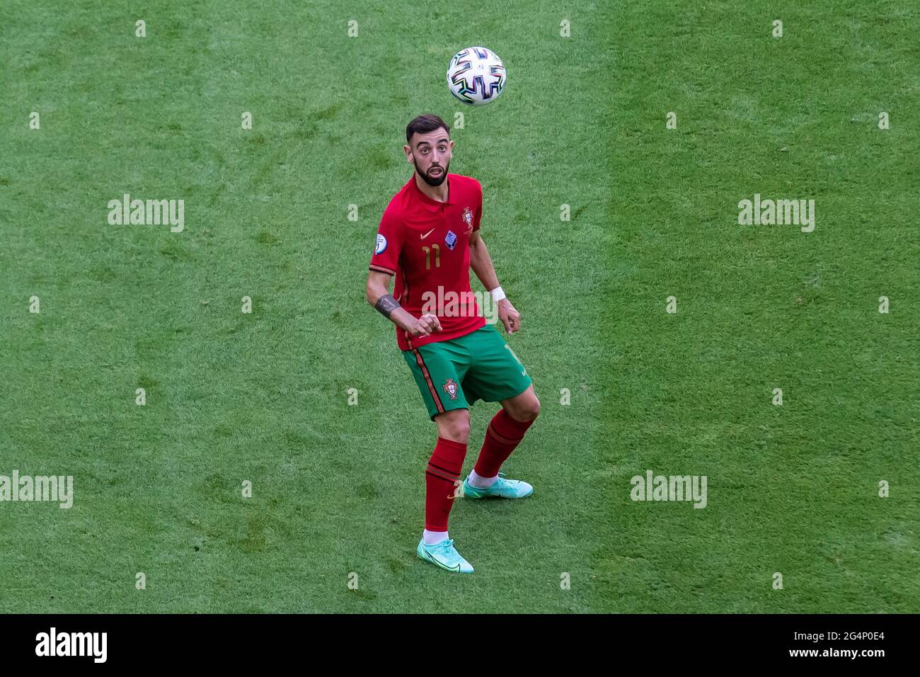 Bruno Fernandes of Portugal seen in action during the UEFA EURO 2020 ...
