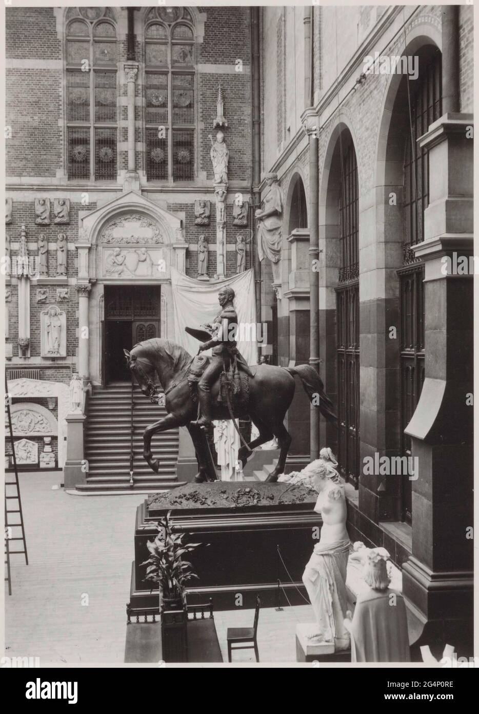 Western courtyard. Northeast corner of the western courtyard with the ...