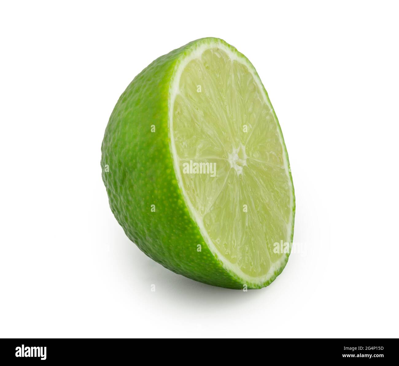Half of lime isolated on white background. Citrus cut in half Stock ...