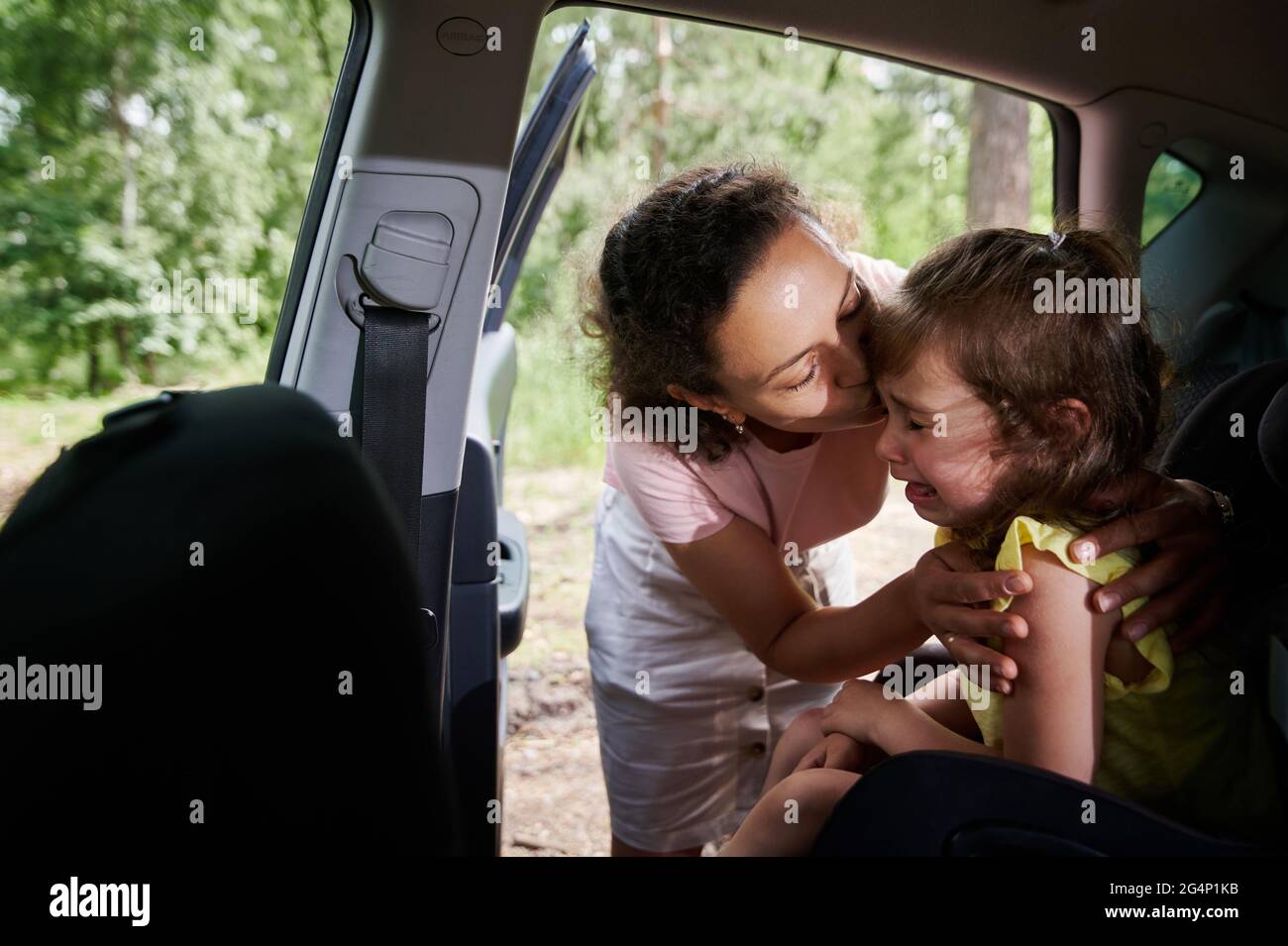 Mother consoles daughter hi-res stock photography and images - Alamy