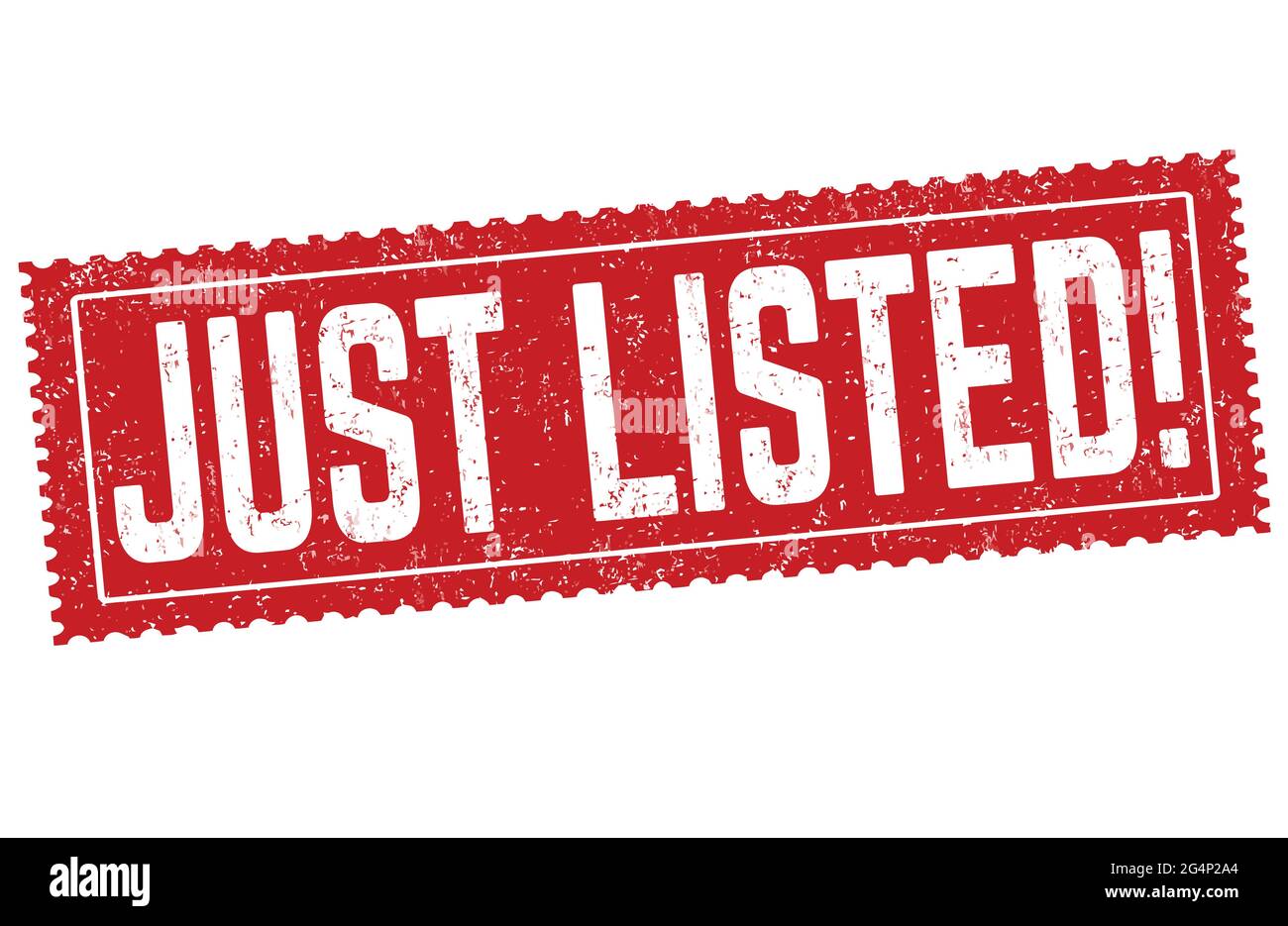 Just listed grunge rubber stamp on white background, vector ...