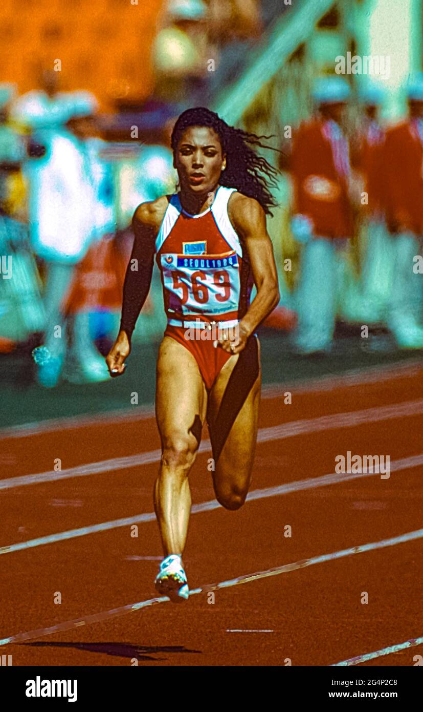Florence griffith joyner hi-res stock photography and images - Alamy