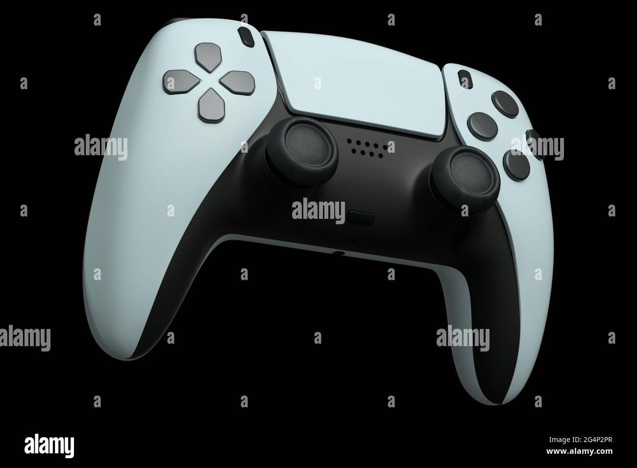 Realistic joystick for video game controller on black background Stock ...