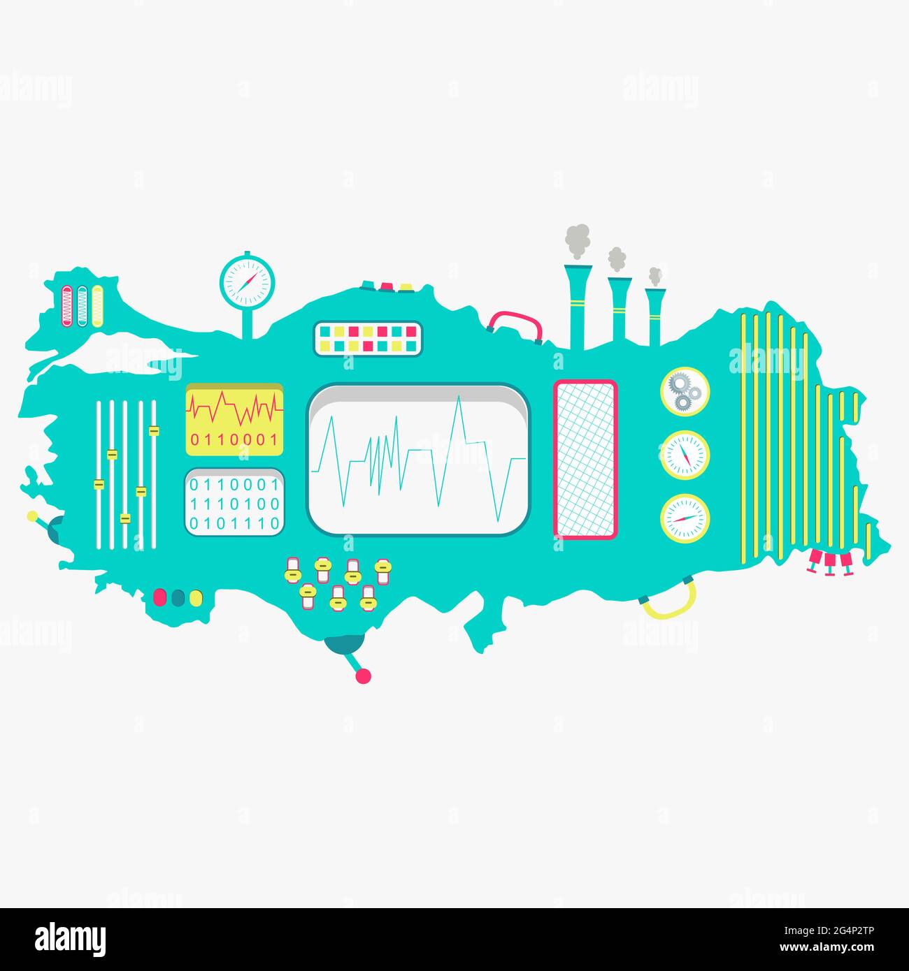 Ankara industrial Stock Vector Images - Alamy