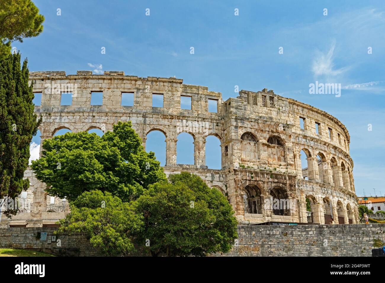 roman amphitheatre in Pula in Croatia Stock Photo - Alamy