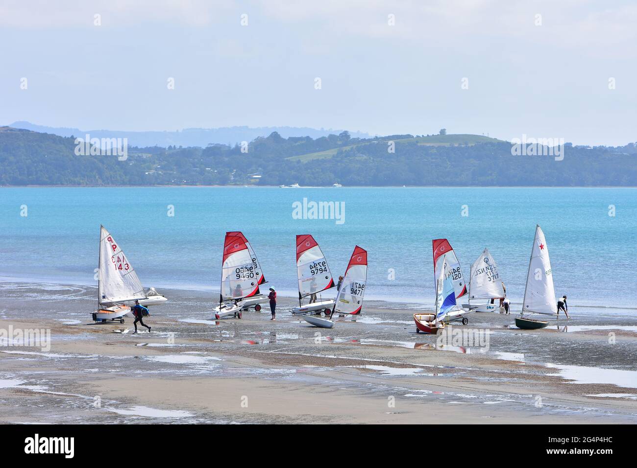 Optimist class sailing dinghy hi-res stock photography and images - Alamy