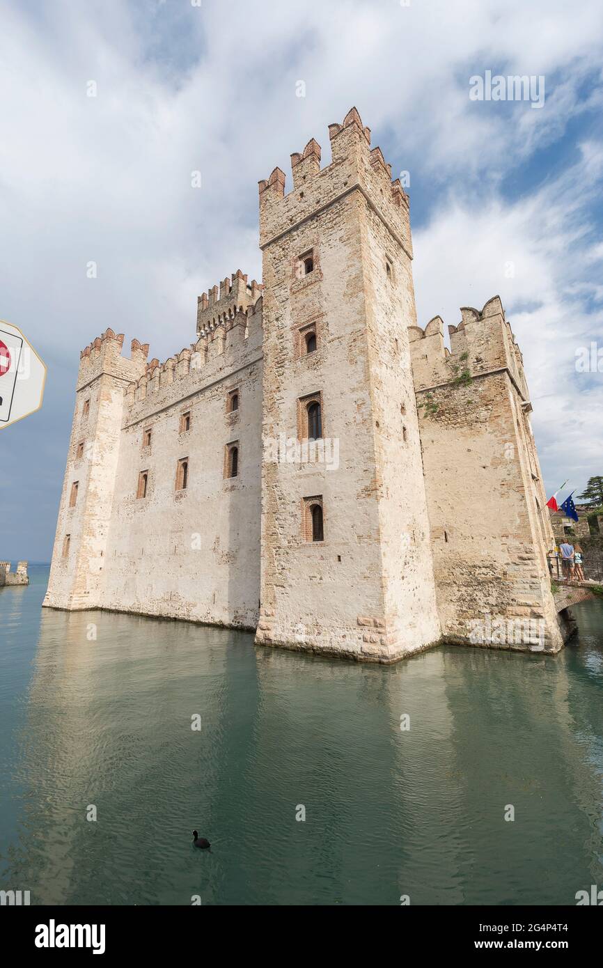 Sirmione, Italy - June 6, 2021: street view of Sirmione on Garda Lake ...