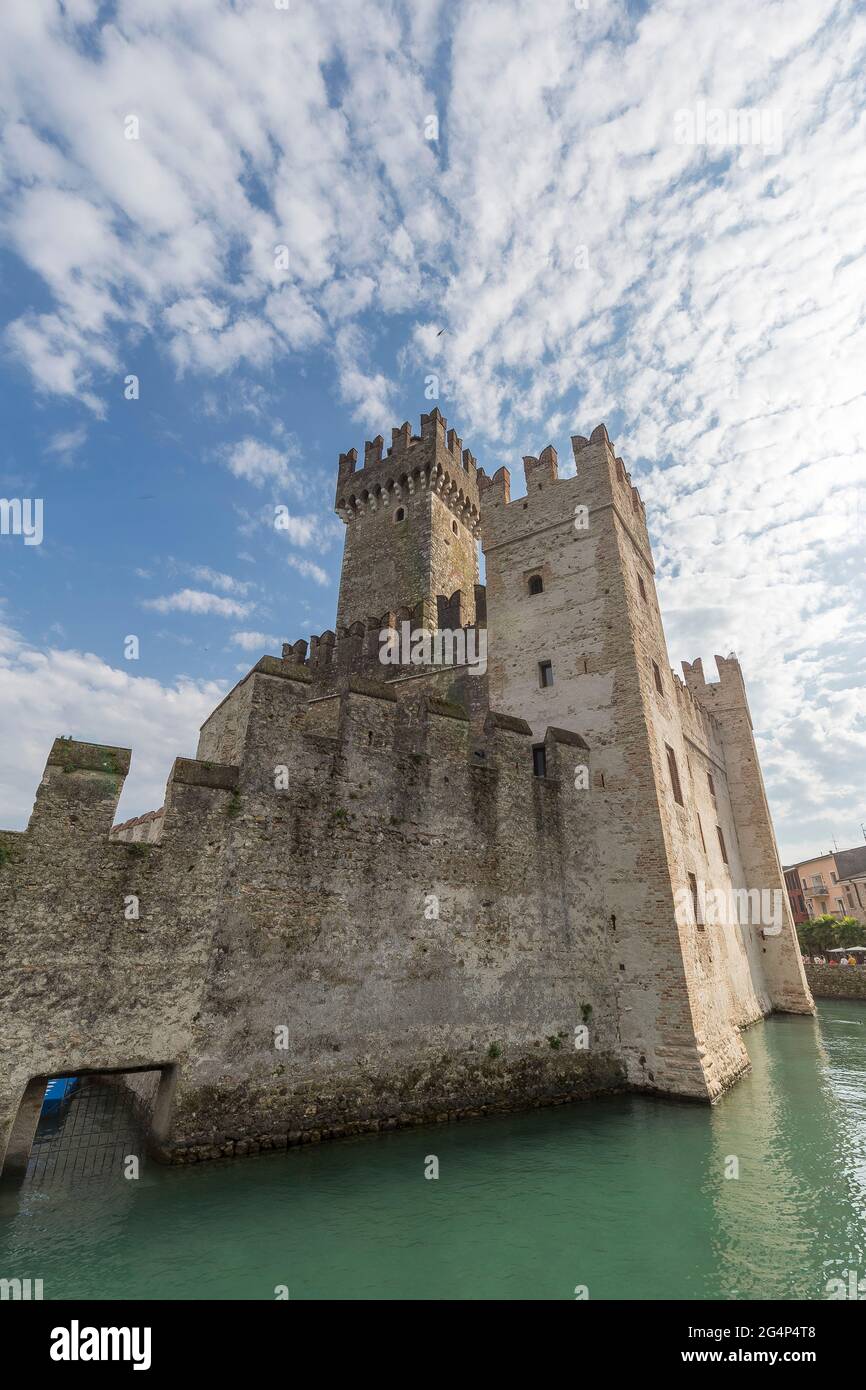 Sirmione, Italy - June 6, 2021: street view of Sirmione on Garda Lake ...