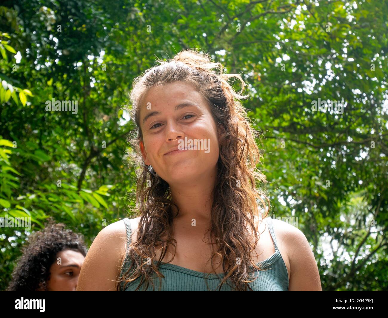 Young woman caucasian tourist hi-res stock photography and images - Alamy