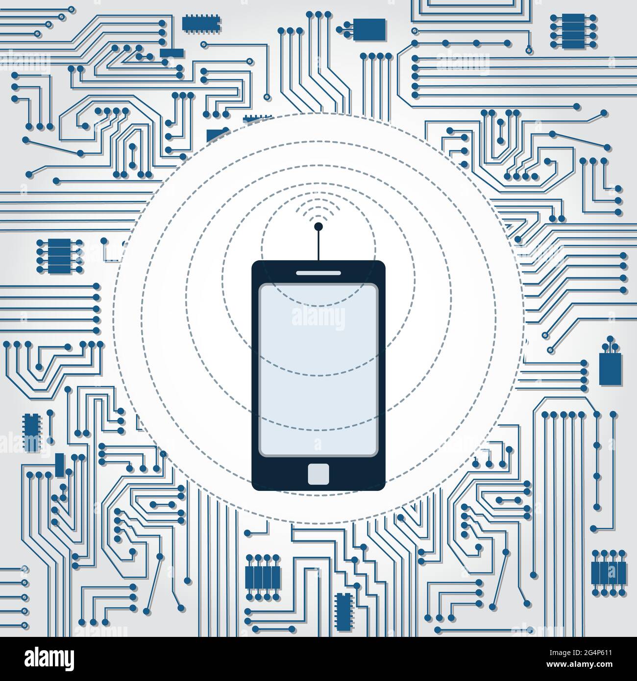 Mobile phone pc board Stock Vector Images - Alamy