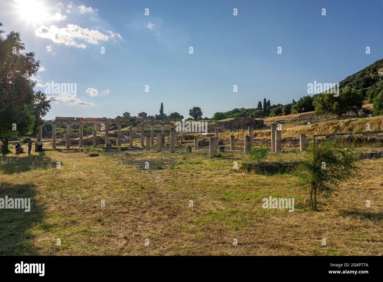 Messini, Greece - June 20 2021: Ruins in the Ancient Messene ...