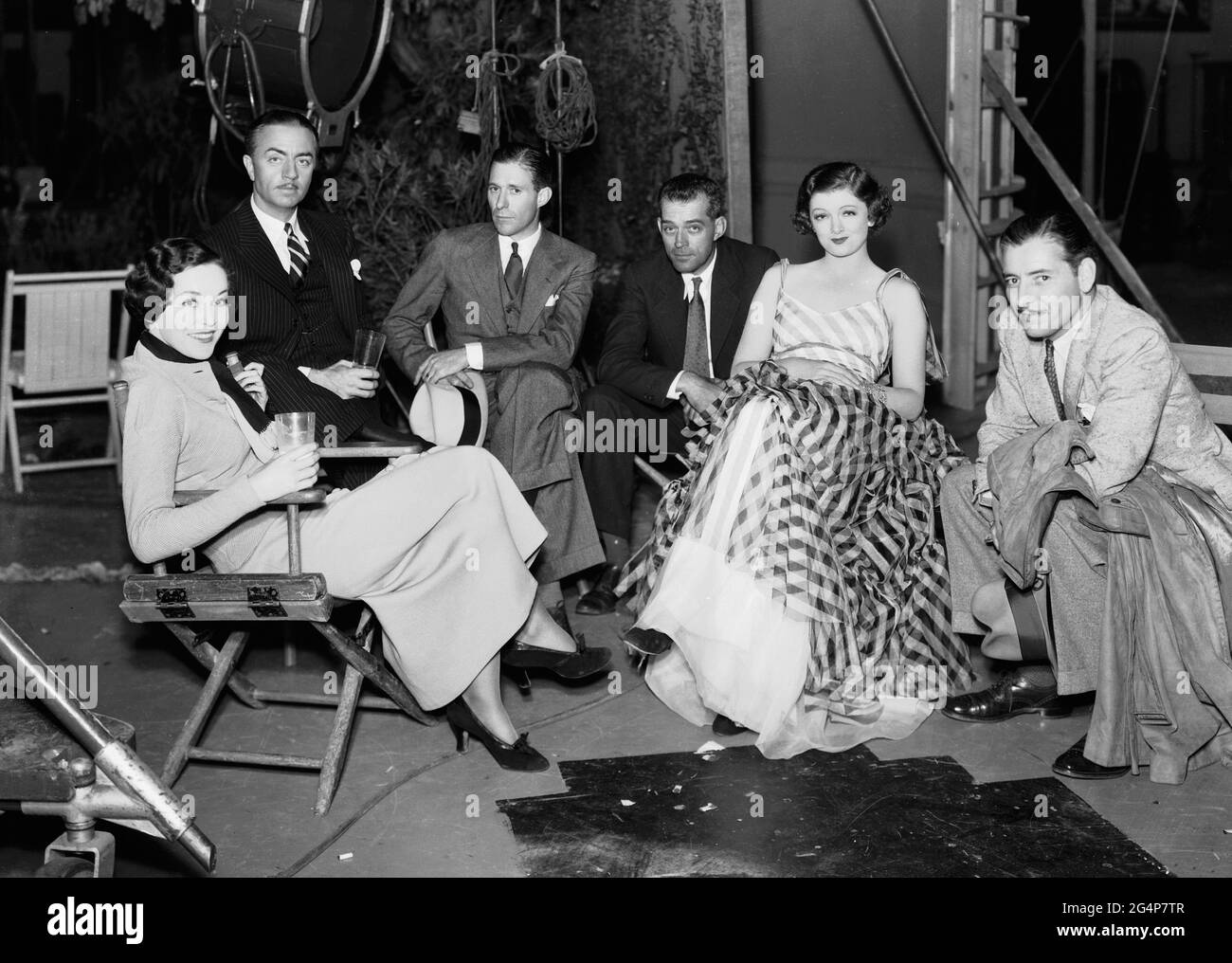 Maureen O'Sullivan, William Powell, Myrna Loy, Ronald Colman, "The Thin ...