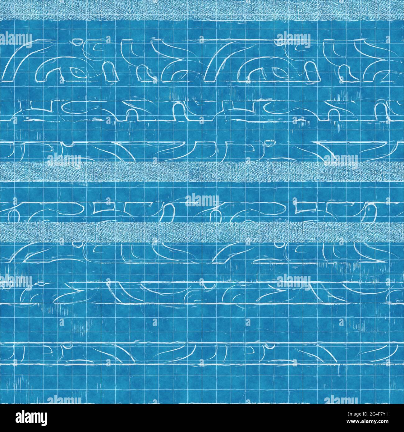 Seamless bright blue blueprint pattern for textile and print Stock ...