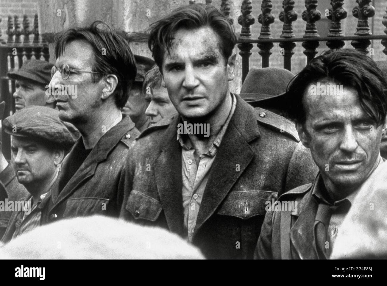 Alan Rickman, Liam Neeson, Aidan Quinn, "Michael Collins" (1996) Warner ...