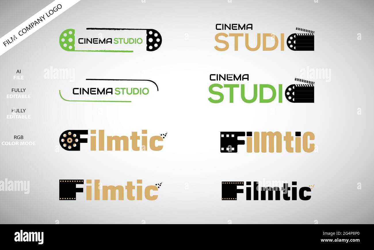 film company logo creation for director Stock Vector Image & Art - Alamy