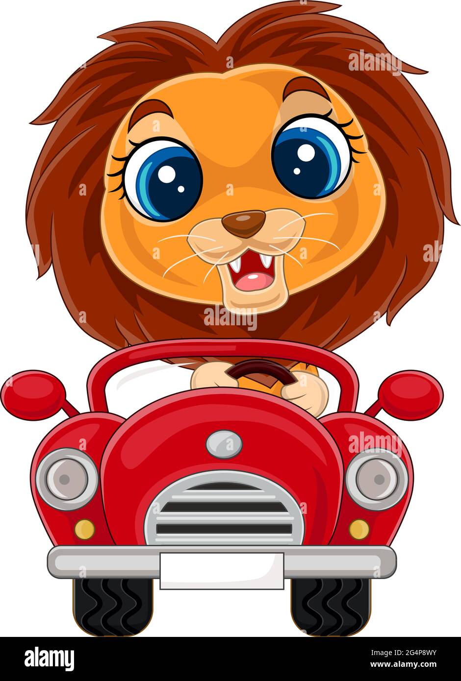 Cat car drive Stock Vector Images - Alamy