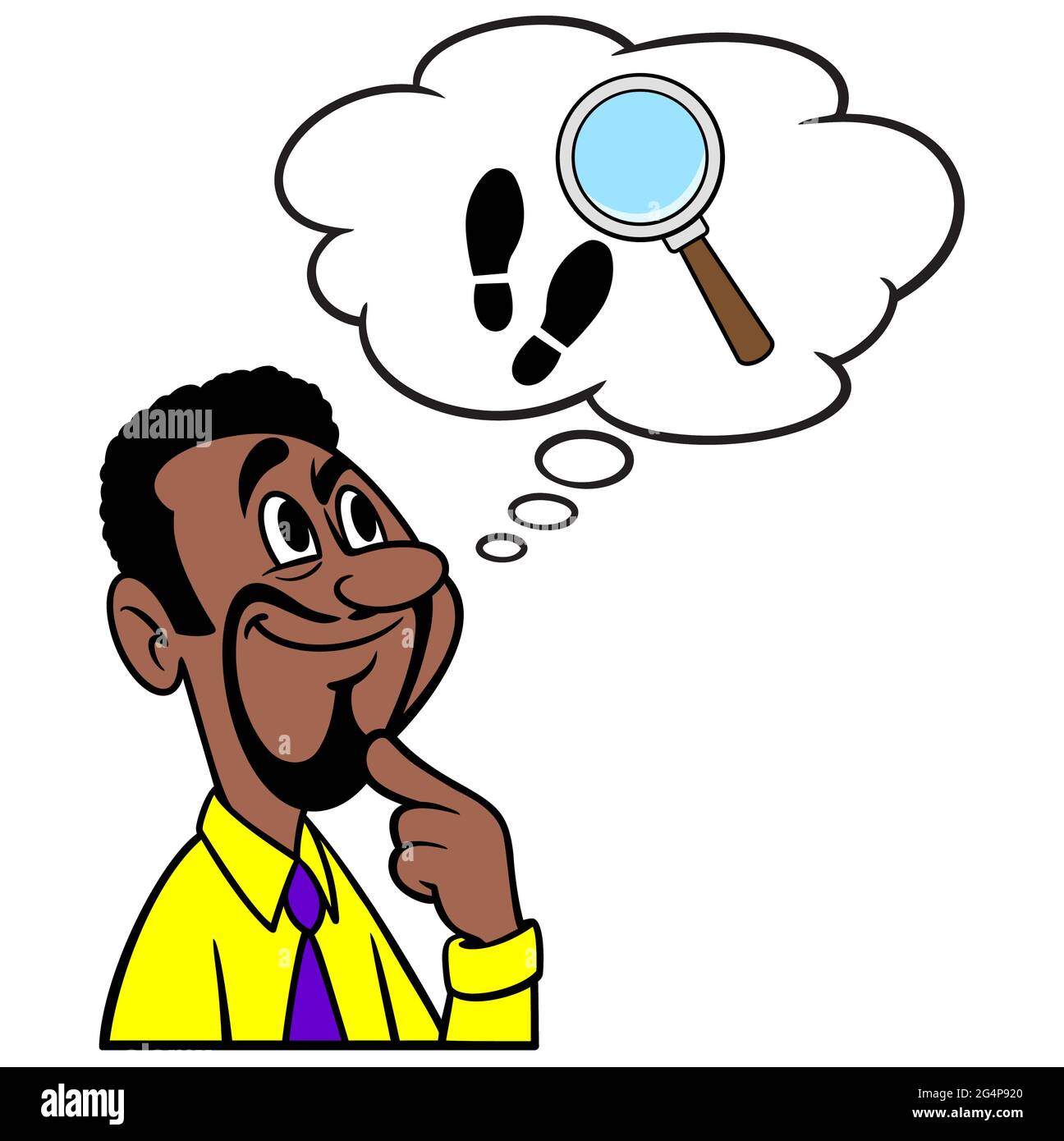 Criminal thinking Stock Vector Images - Alamy