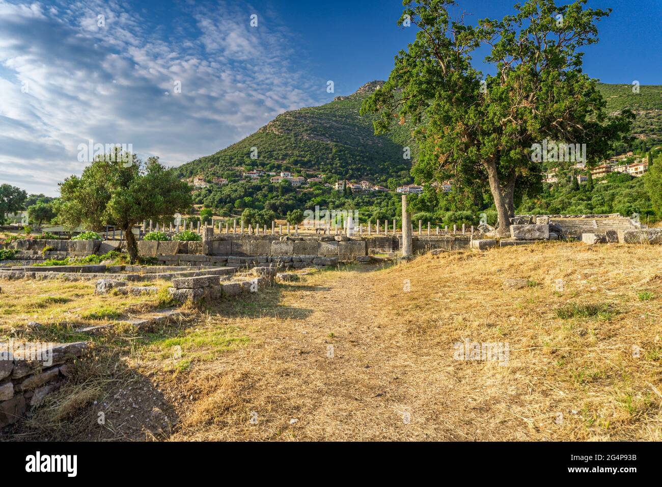 Messini, Greece - June 20 2021: Ruins in the Ancient Messene ...